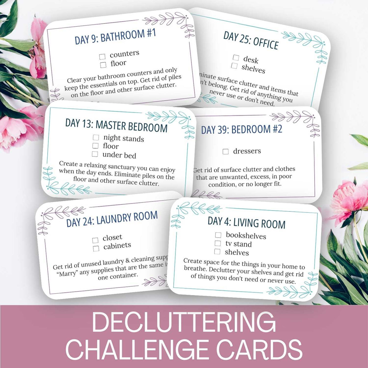 Decluttering Challenge Cards – Simplicity Story